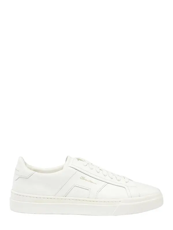 Santoni Leather Sneakers - White