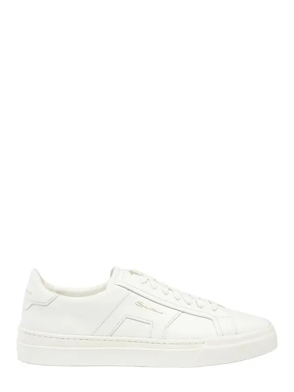 Santoni Leather Sneakers - White
