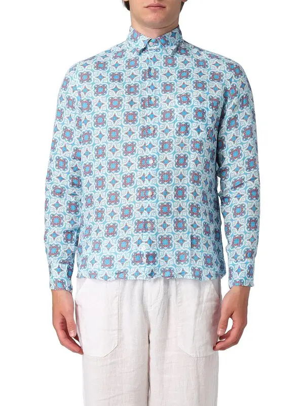 PENINSULA SWIMWEAR Shirt - Gnawed Blue