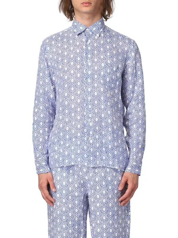 PENINSULA SWIMWEAR Shirt - Gnawed Blue