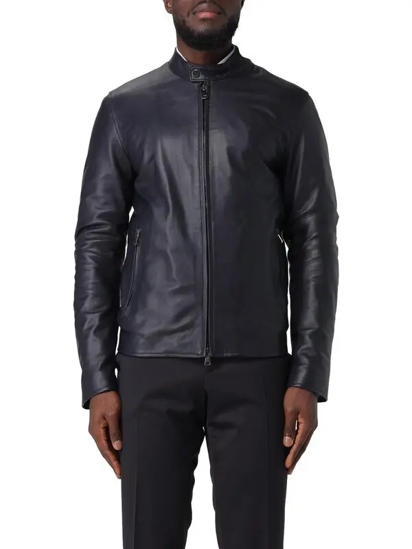 XC Leather Jacket - Blue