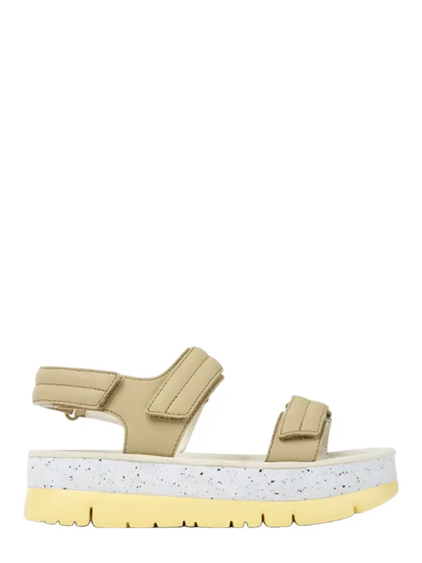 Camper Oruga Up Leather Sandals - Beige