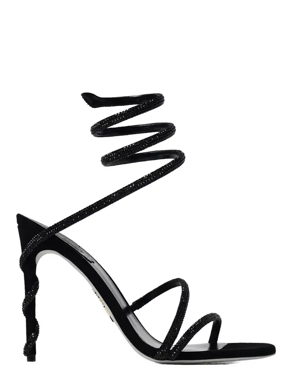 Rene Caovilla Heeled Sandal - Black