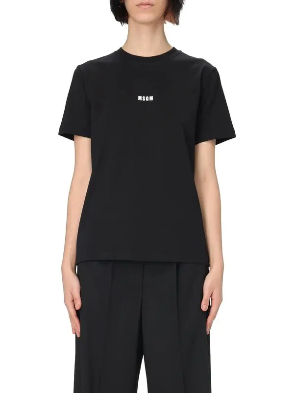 MSGM Cotton T-shirt - Black