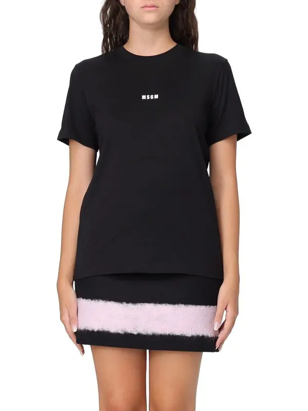 MSGM Cotton T-shirt - Black