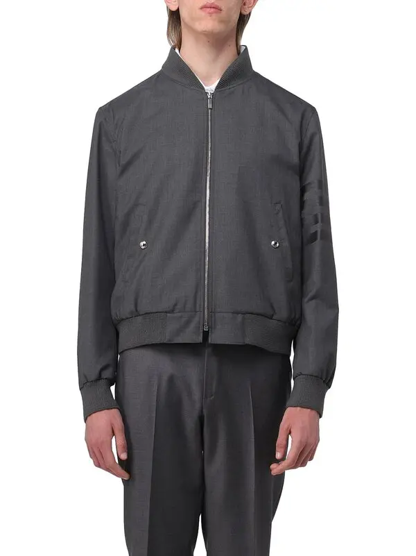 Thom Browne Wool Bomber Jacket - Grey 1
