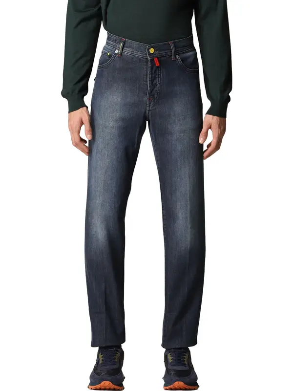Kiton Straight Leg Jeans - Denim