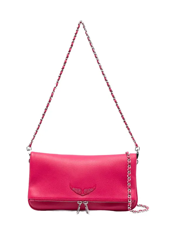 Zadig&Voltaire Logo-plaque Leather Shoulder Bag - Pink