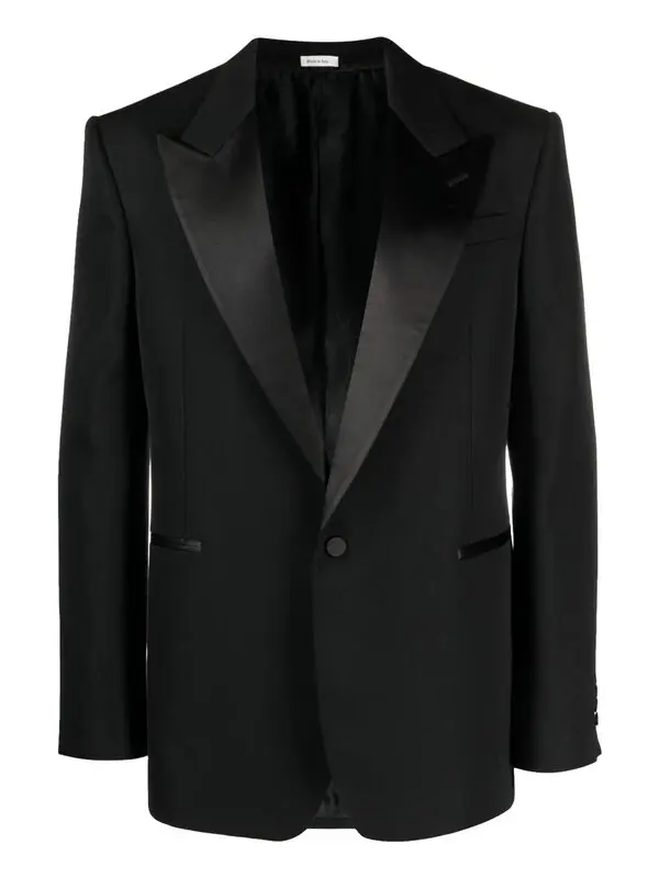 Alexander McQueen Single-breasted Blazer - Black