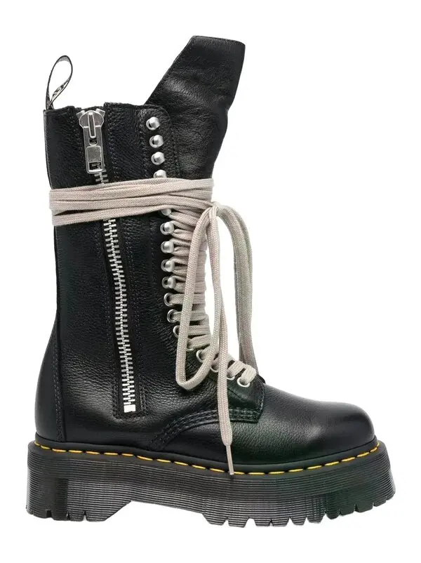Rick Owens X Dr. Martens 1918 Platform Boots - Black
