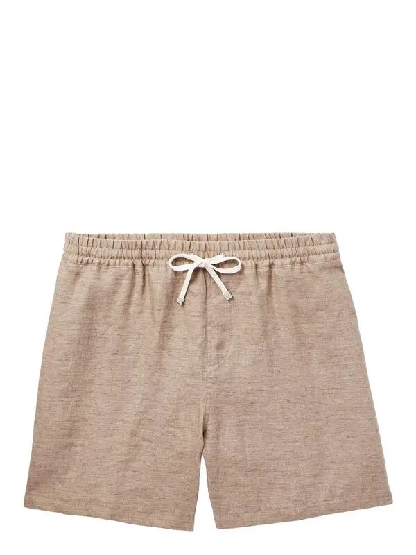 Loro Piana Arizona Straight-leg Linen Bermuda Shorts - Brown