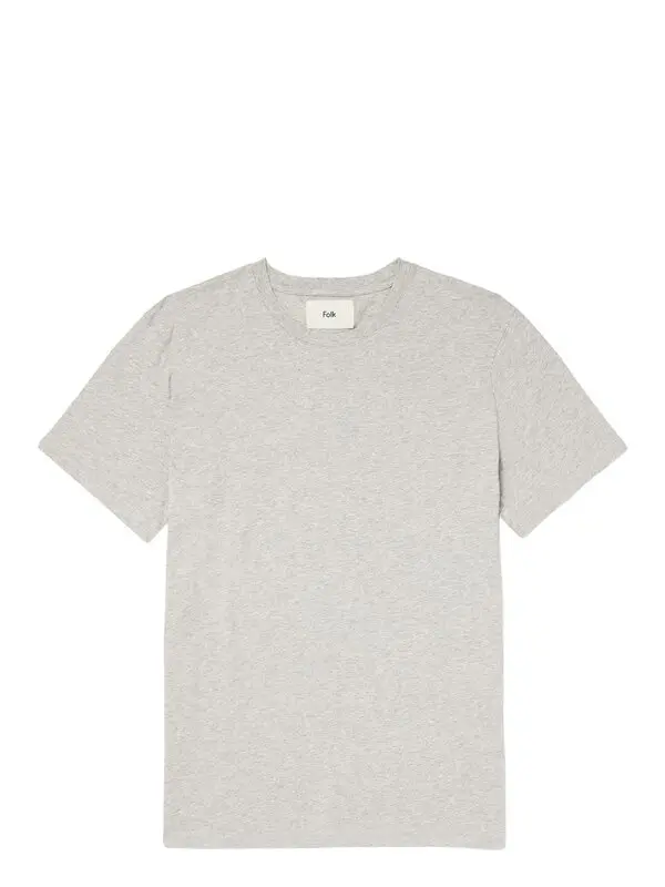 Folk Assembly Cotton-jersey T-shirt - Gray