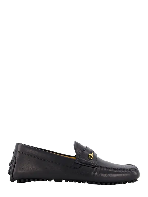 Gucci Horsebit Leather Loafers - Black