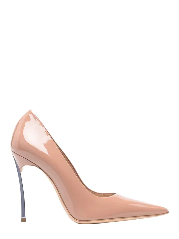 Casadei Superblade 100mm Pointed-toe Pumps - Neutrals