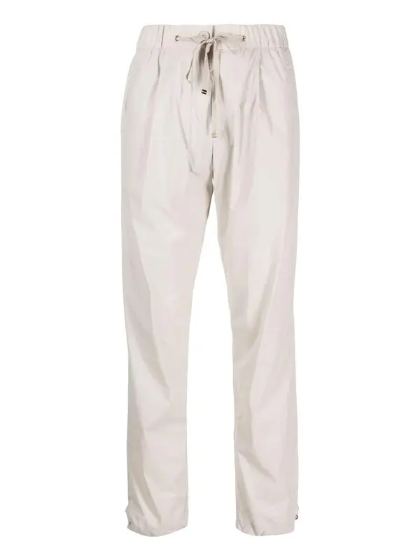 Herno Logo-plaque Tapered Trousers - Neutrals