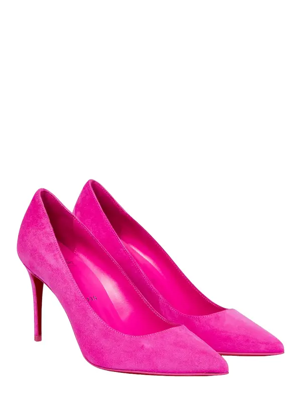 CHRISTIAN LOUBOUTIN Kate Suede Pumps - Pink