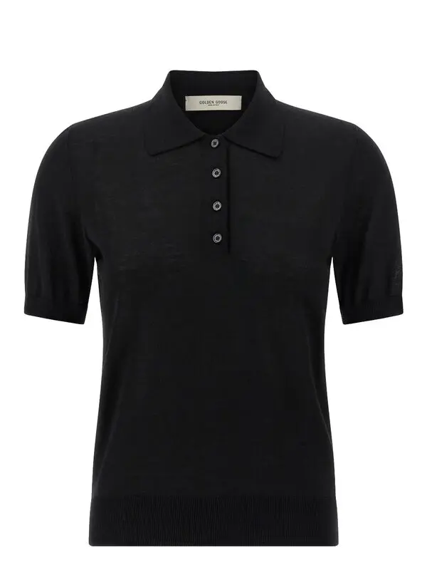 GOLDEN GOOSE Polo Shirt - Black