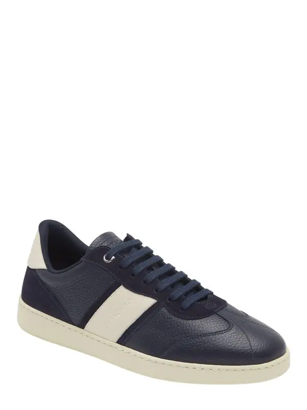 FERRAGAMO Achille Low Top Sneaker - Blue Marine