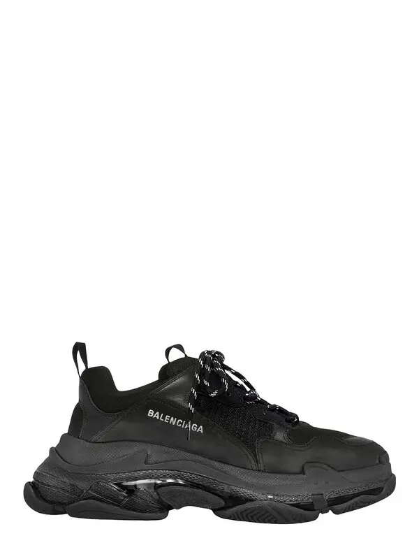Balenciaga Triple S Sneaker With Clear Sole - Black