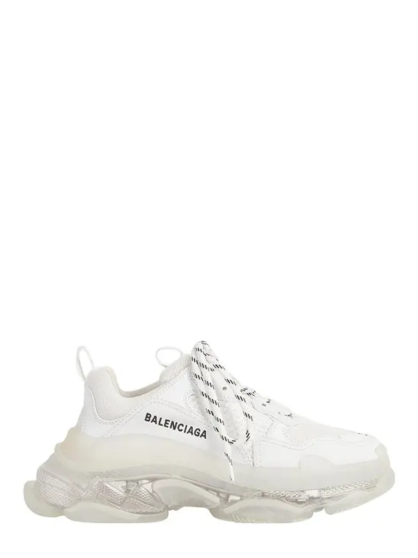 Balenciaga Triple S Sneaker With Clear Sole - White