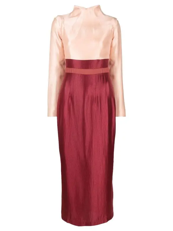BARUNI Sahda Detachable-sleeve Maxi Dress - Red