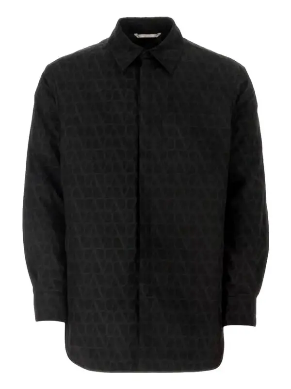 Valentino Garavani Toile Iconographe Shirt Jacket - Black