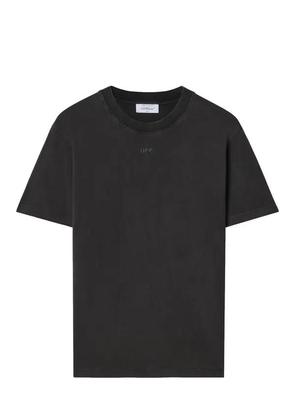 Off-White Super Moon Cotton T-shirt - Black