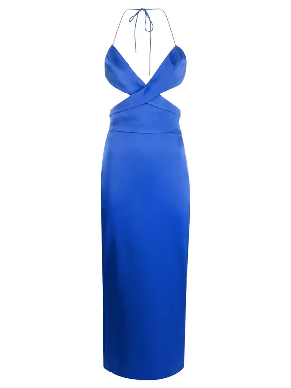 Alex Perry Mason Cut-out Midi Dress - Blue