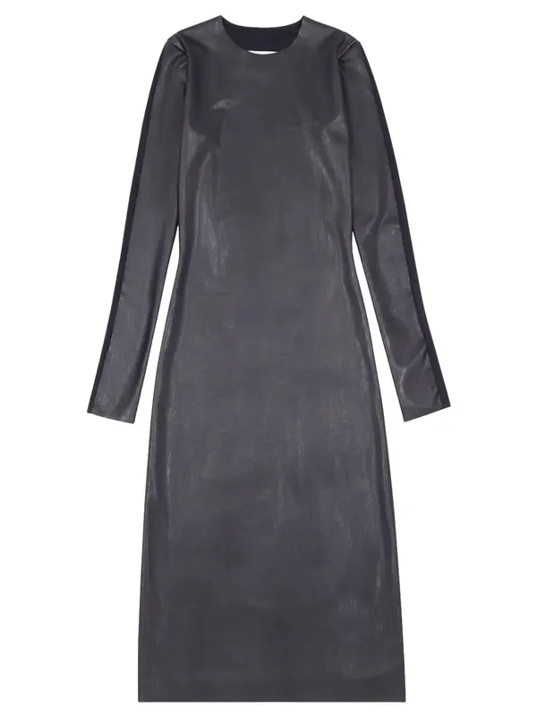 MAISON MARGIELA Faux-leather Midi Dress - Black
