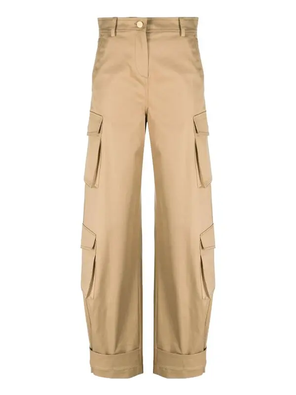 Valentino Garavani High-waisted Cargo Trousers - Neutrals