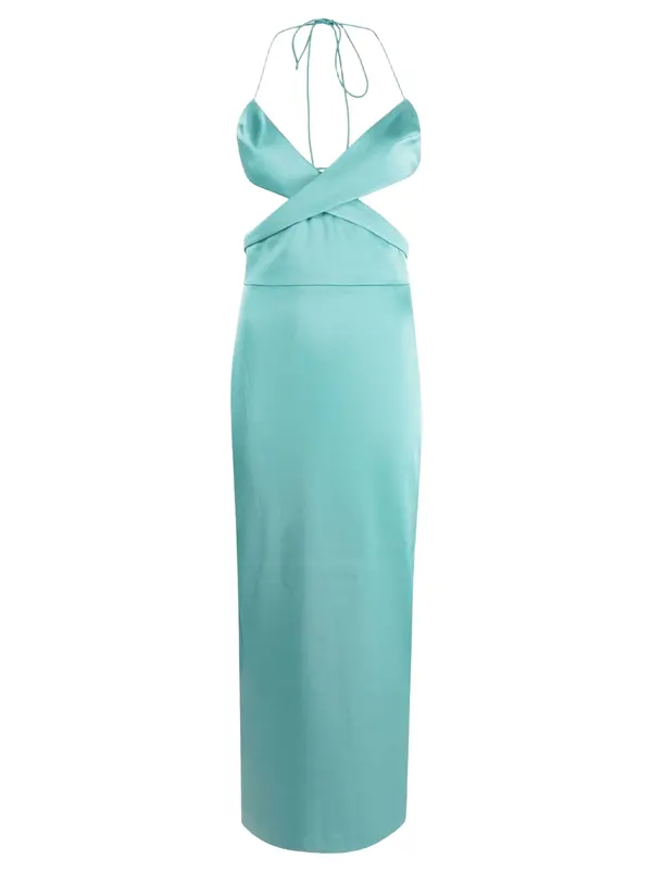 Alex Perry Mason Cut-out Midi Dress - Green
