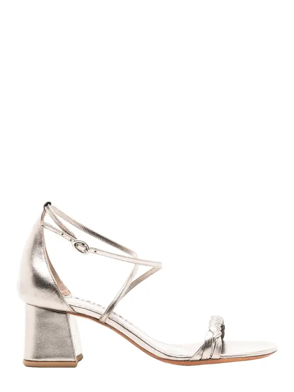 STUDIO CHOFAKIAN Windsor 40mm -effect Sandals - Metallic