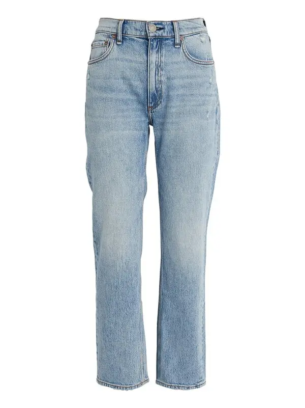 Rag & Bone Harlow Mid-rise Straight Jeans - Blue