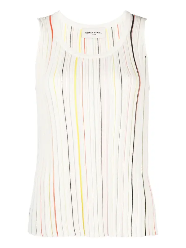 Sonia Rykiel Paris Striped Tank Top - Neutrals