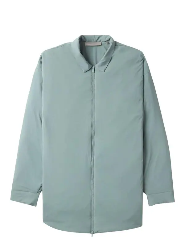 Fear Of God Long Sleeve Zip-up Shirt Jacket - Blue
