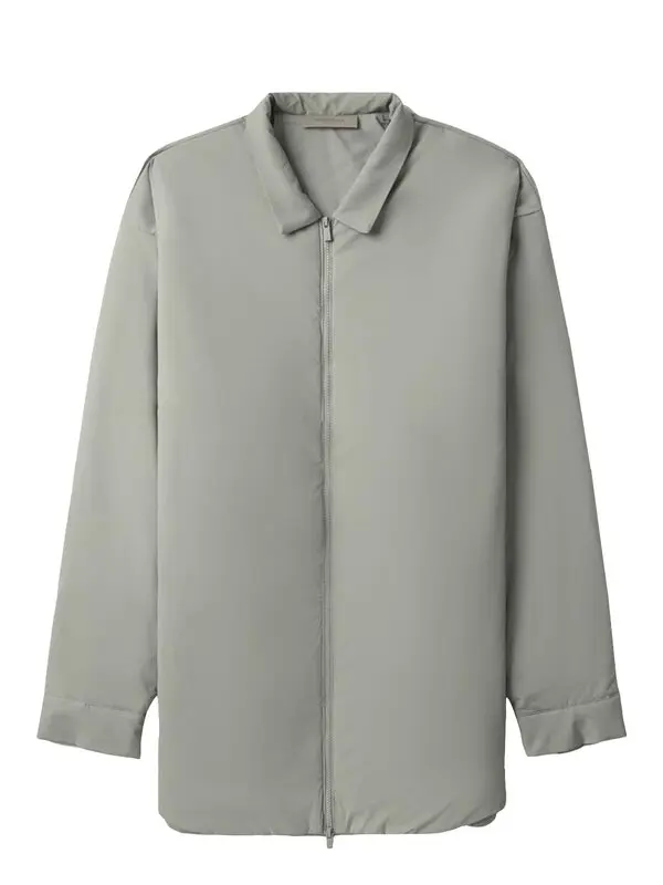 Fear Of God Padded Logo-print Shirt Jacket - Grey
