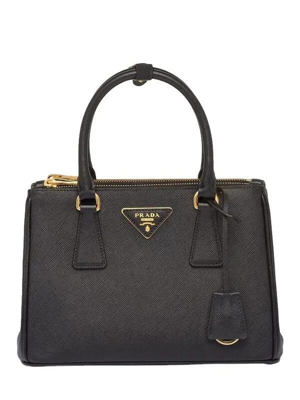 Prada Galleria Saffiano Leather Bag - Black