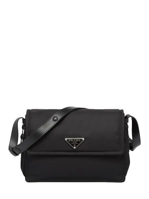Prada Padded Re-nylon Shoulder Bag - Black