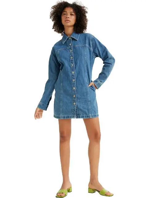 LEVI'S Shay Denim Shirt Dress - Old 517