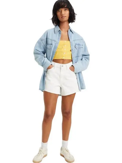 LEVI'S 80s Mom Denim Shorts - Snowing In La