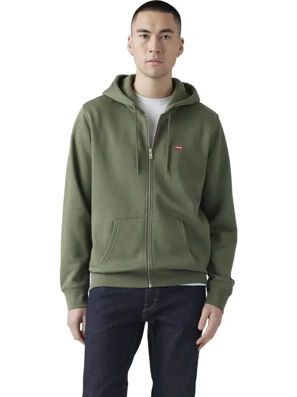 LEVI'S Zip-up Hoodie Sweatshirt - Thyme