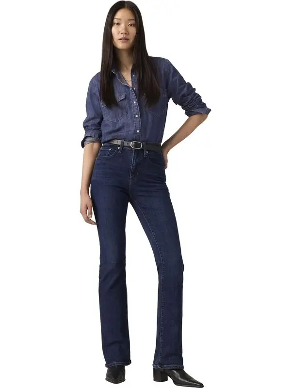 LEVI'S 725 High-rise Bootcut Jeans - Lapis Dark Horse