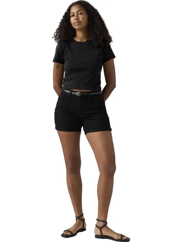 LEVI'S Mid-length Slim Fit Shorts - Black And Black