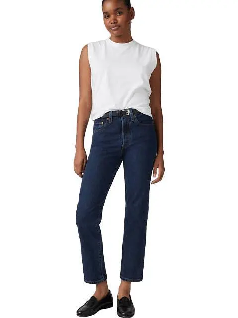 LEVI'S 501 Original Cropped Jeans - Salsa