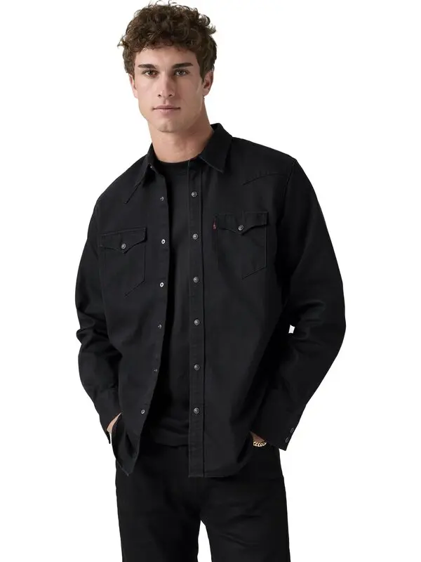 LEVI'S Classic Western Standard Fit Shirt - New Black Rinse