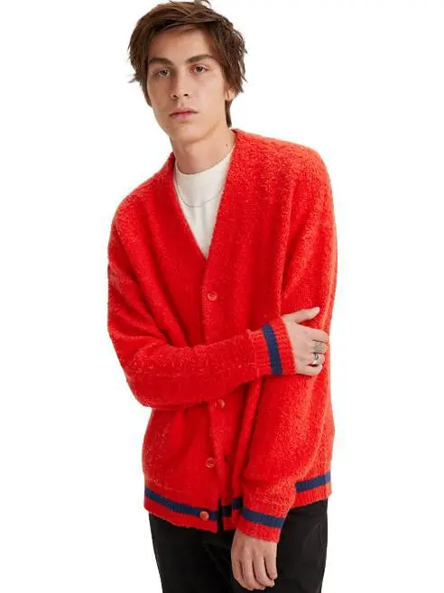 LEVI'S Boxy Cardigan - Poppy Red