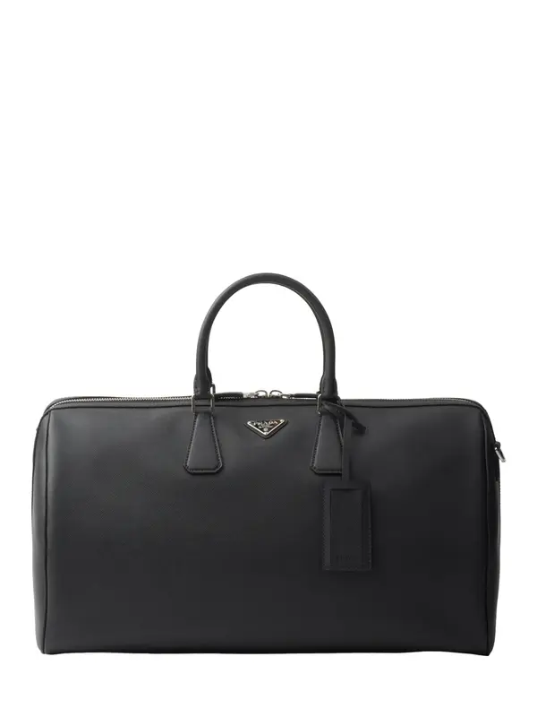 Prada Saffiano Leather Travel Bag - Black