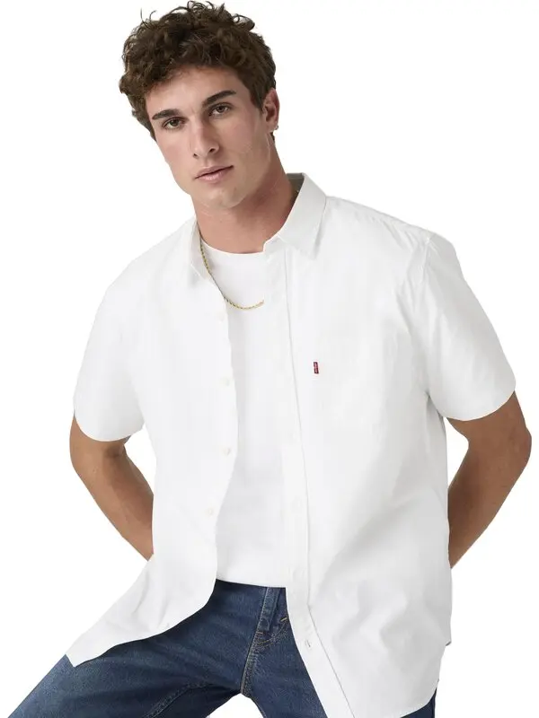 LEVI'S Short-sleeve Classic Standard Fit Shirt - Bright White