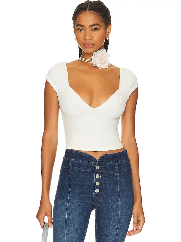 Free People X Intimately Fp Duo Corset Cami - Ivory