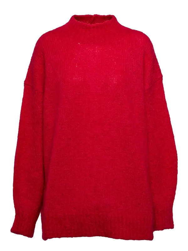 Isabel Marant Idol Mohair-blend Mockneck Sweater - Pink